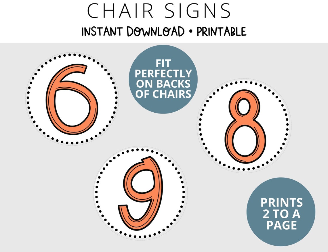 Primary Class Signs- Simplified-instant Download - Etsy