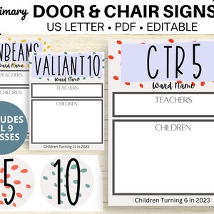Primary Class Door Signs - Etsy