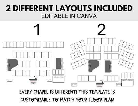 Church Seating Chart Template
