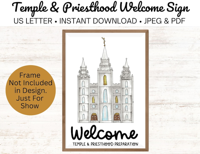 Temple and Priesthood Preparation Flyer Program Bundle - Etsy