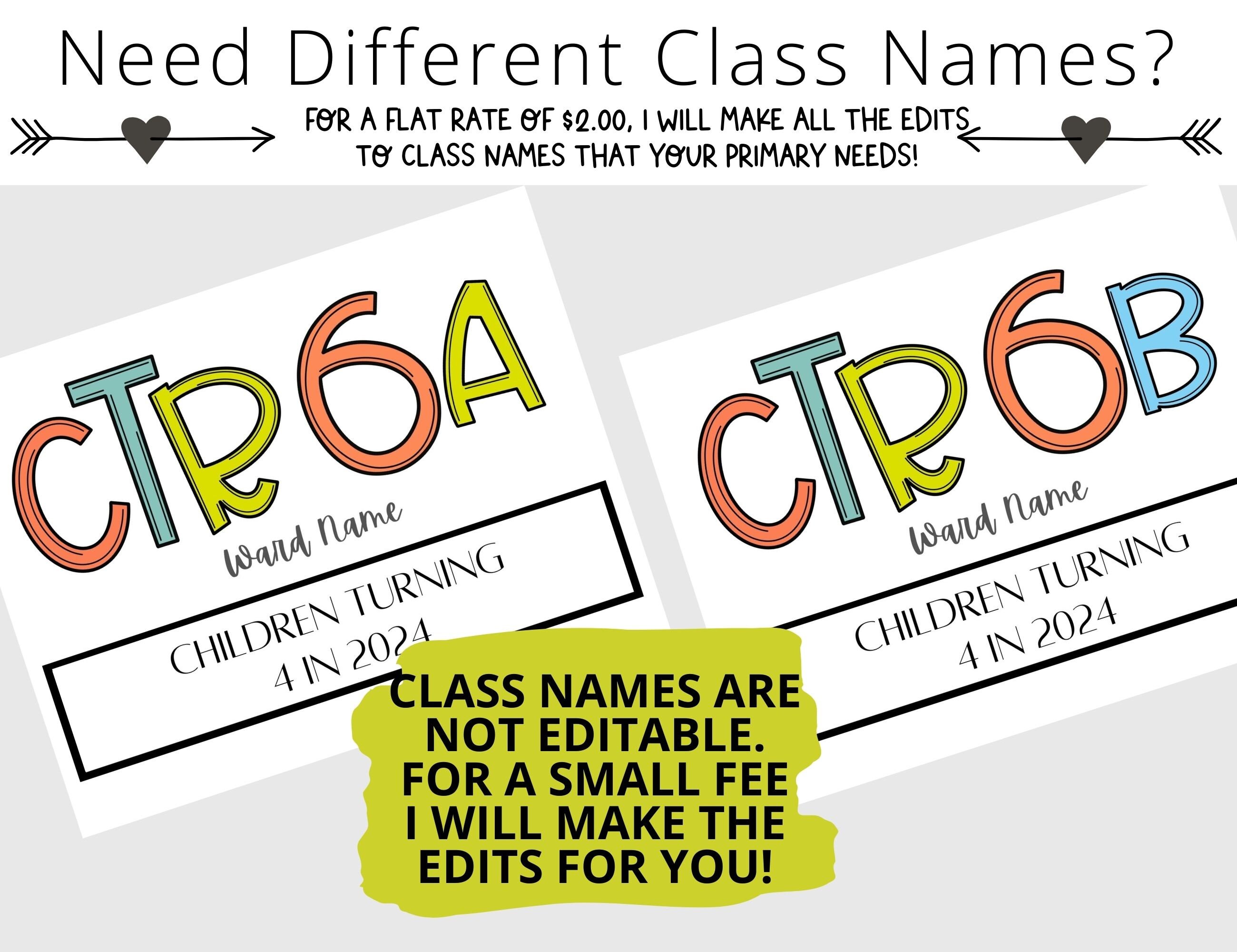 Primary Class Signs Simplified-instant Download - Etsy