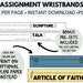 Primary Sharing Time Assignment Wristbands & Agendas - Etsy