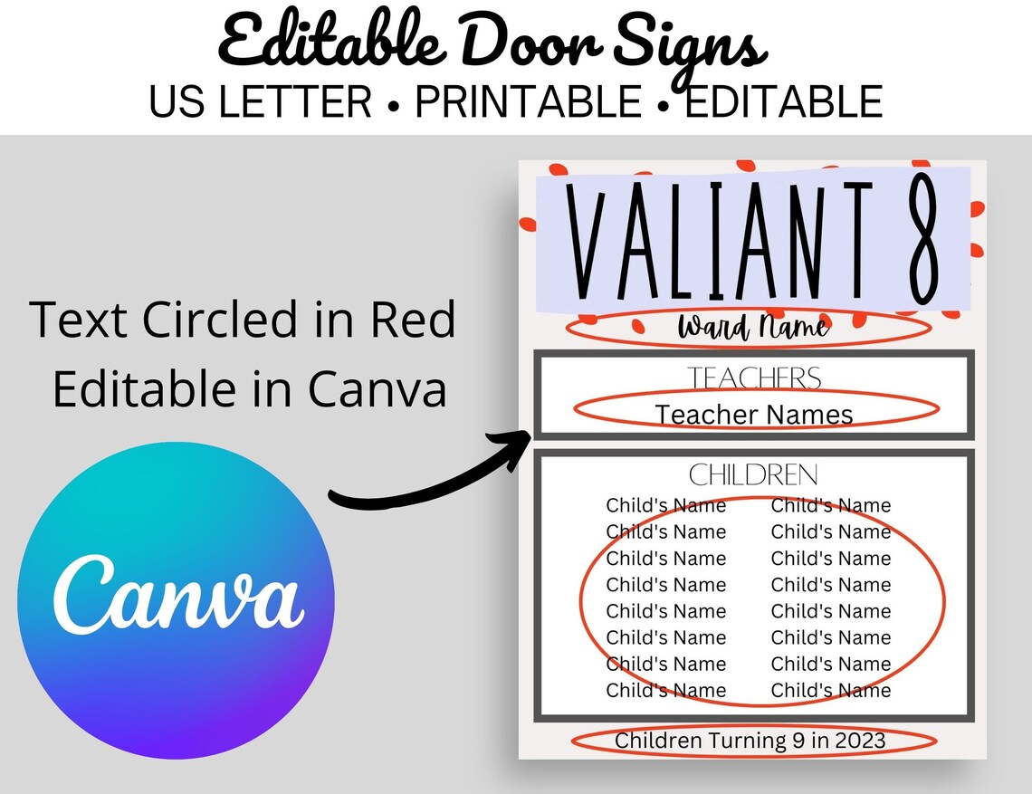 Primary Class Door Signs - Etsy