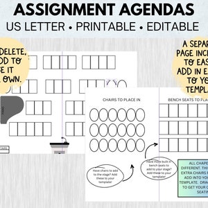 LDS Chapel Seating Chart for Primary Program, Choir, ETC - Etsy