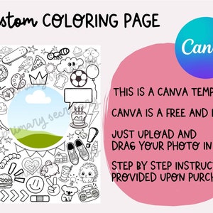 Custom Coloring Page-instant Download-for Older Kids - Etsy