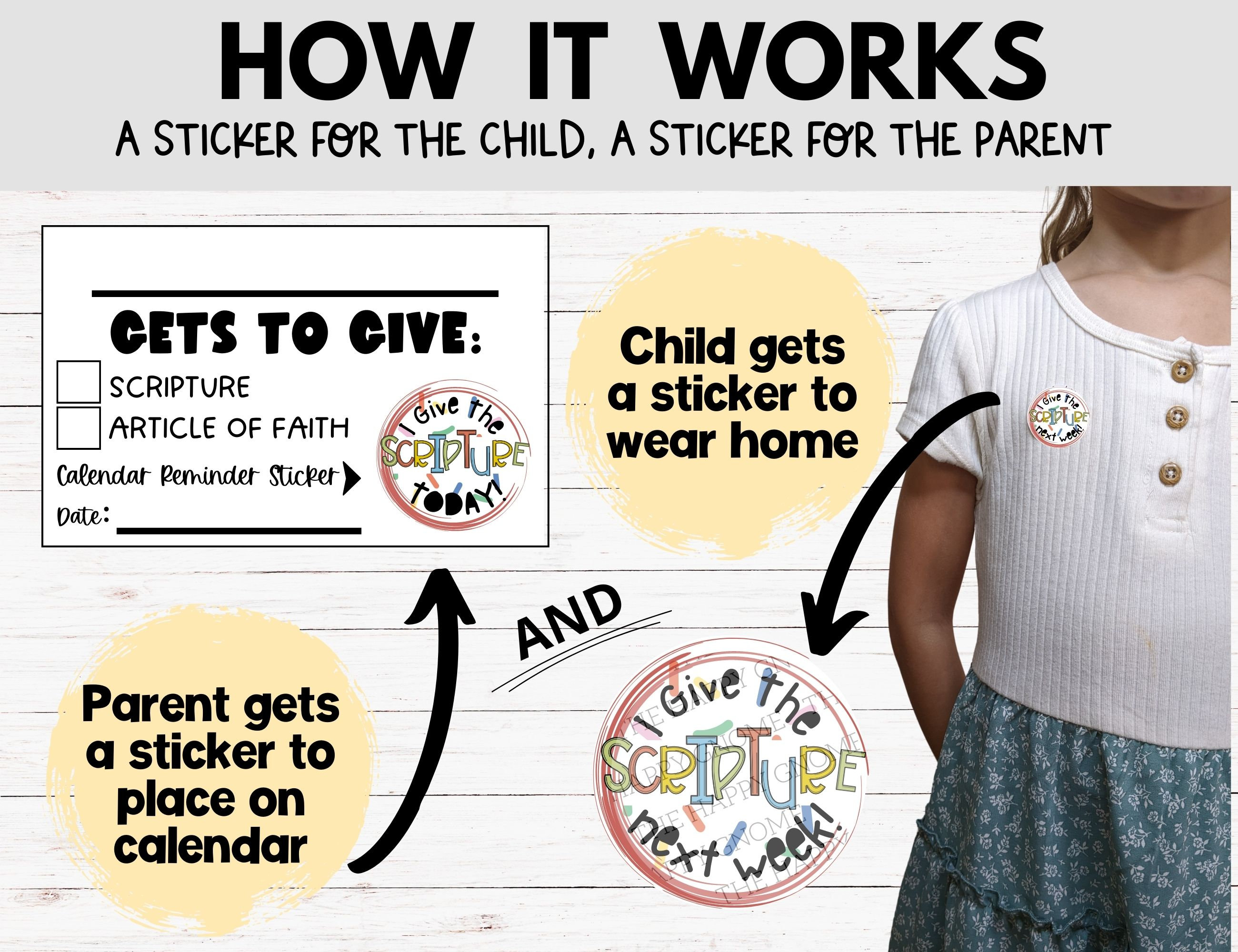 Primary Sharing Time Assignment Handout & Stickers - Etsy