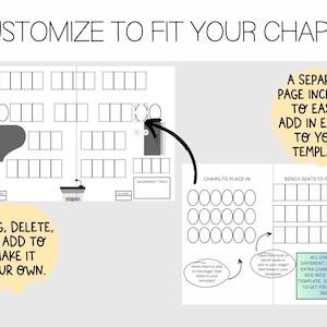 LDS Chapel Seating Chart for Primary Program, Choir, ETC - Etsy