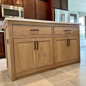 White Oak Kitchen Island Base - Etsy