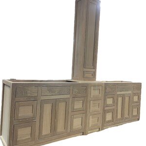 11ft White Oak Bathroom Vanity Set - Etsy