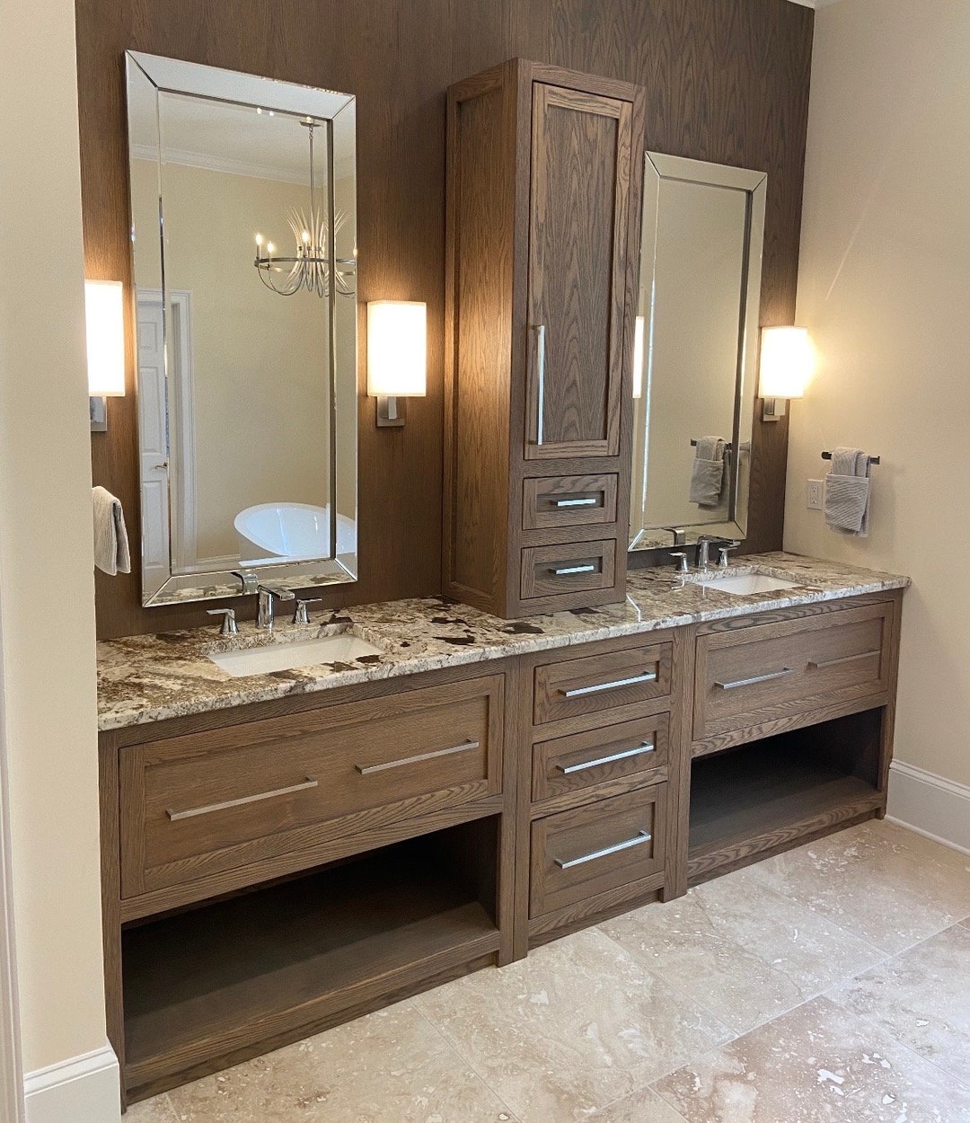 White Oak Bathroom Cabinets - Etsy