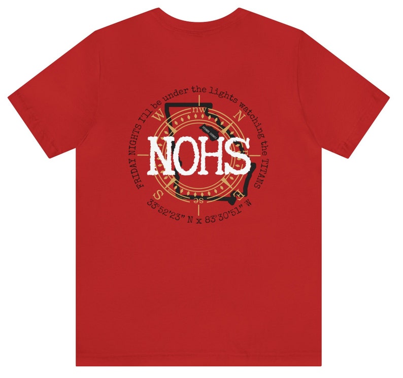 North Oconee High School Stadium Longitude Latitude Adult Unisex Tee ...