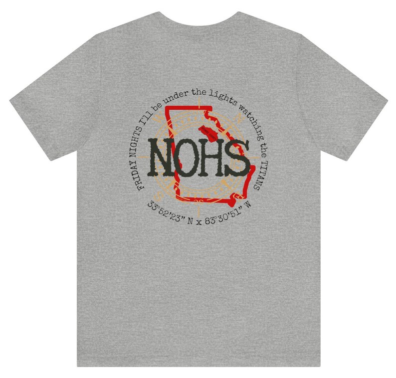 North Oconee High School Stadium Longitude Latitude Adult Unisex Tee ...