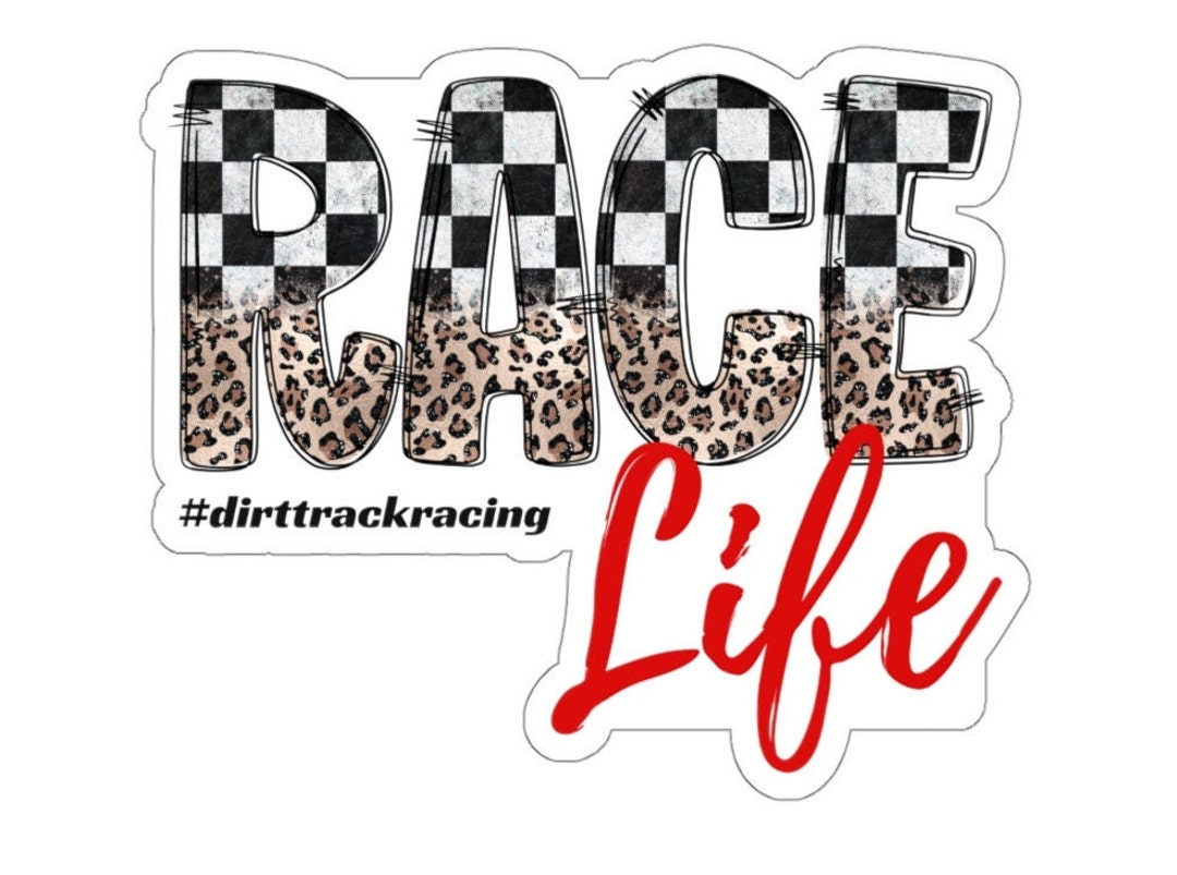 Dirt Track Racing Die-cut Indoor/outdoor Stickers, Dirt Track Racing ...