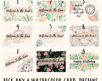Welcome to the Team Card Corporate Welcome Card Welcome Card - Etsy