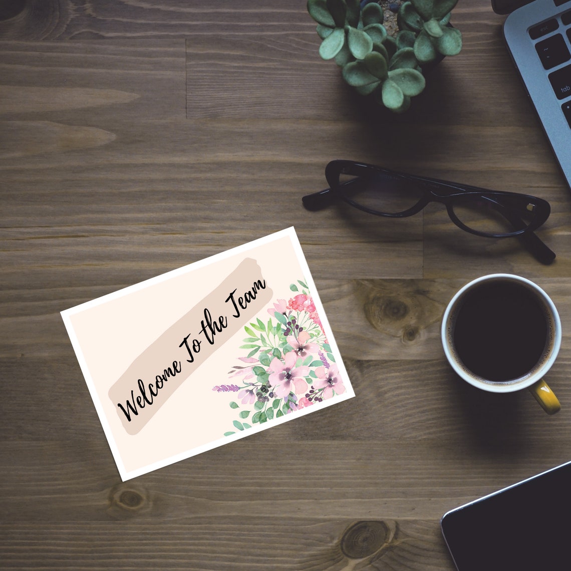 Watercolor Cards New Employee New Hire Welcome to the - Etsy