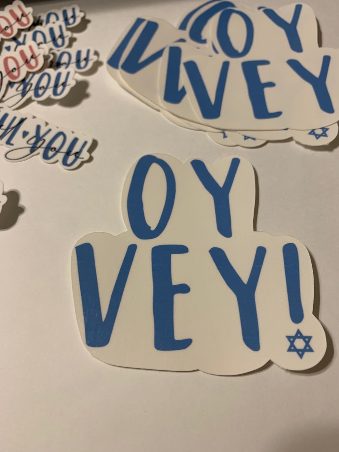 Oy Vey Sticker I Motivational Sticker,lunchbox Stickers, Vinyl Sticker ...