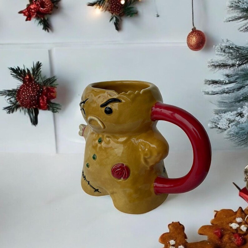 Gingerbread Mug Handmade Ceramic Christmas Mug - Etsy