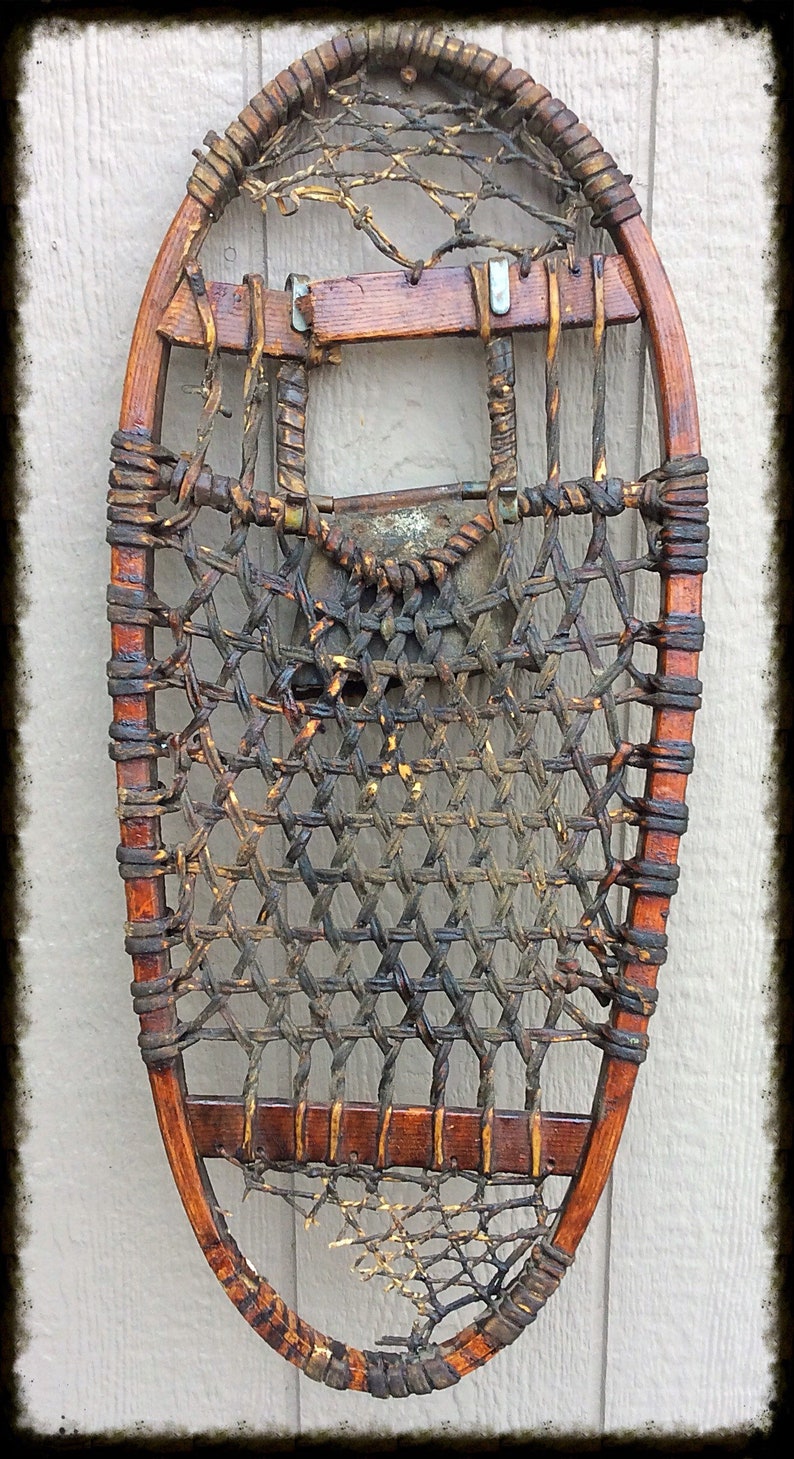 Antique Snowshoe. Decorative Wall Hanger. Single Snow Shoe. - Etsy