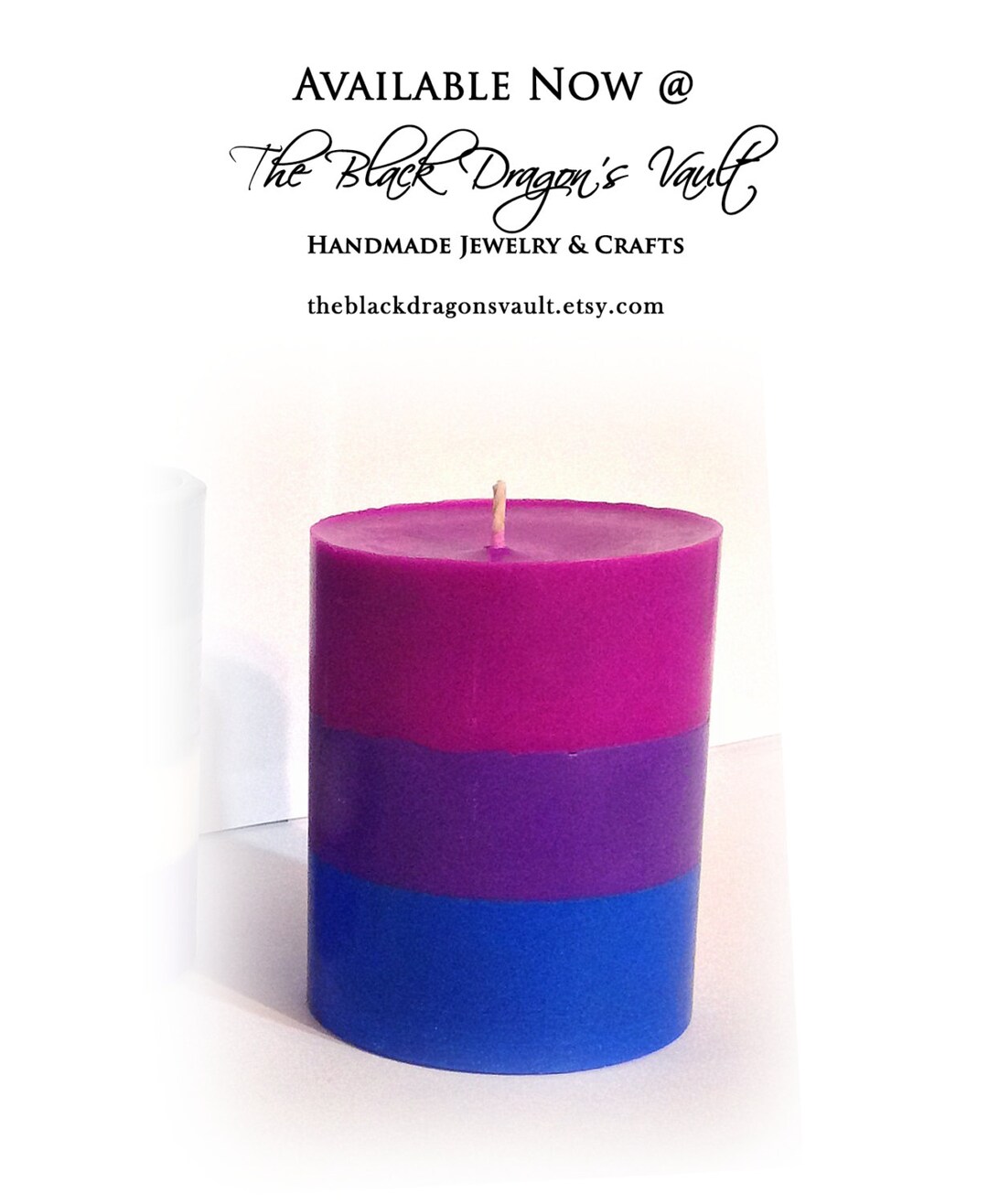 Bisexual Pride 3 X 4.5 Round Soy Pillar Candle - Etsy