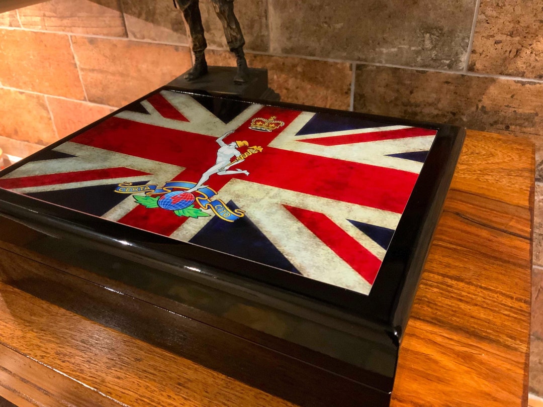Personalised Royal Signals Military Medals Box With Ceramic Top - Etsy