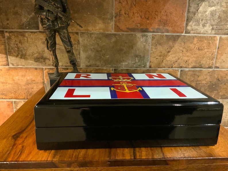 RNLI, Royal National Lifeboat Institution Memorabilia Box, Beautiful ...