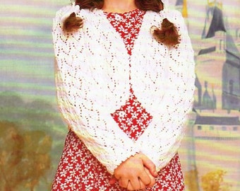 Pevensey Little Girls Cardigan Knitting Pattern PDF - Etsy