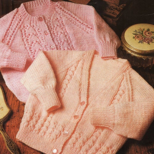 Instant PDF Digital Download Girls Double Knit Cardigan | Etsy Australia