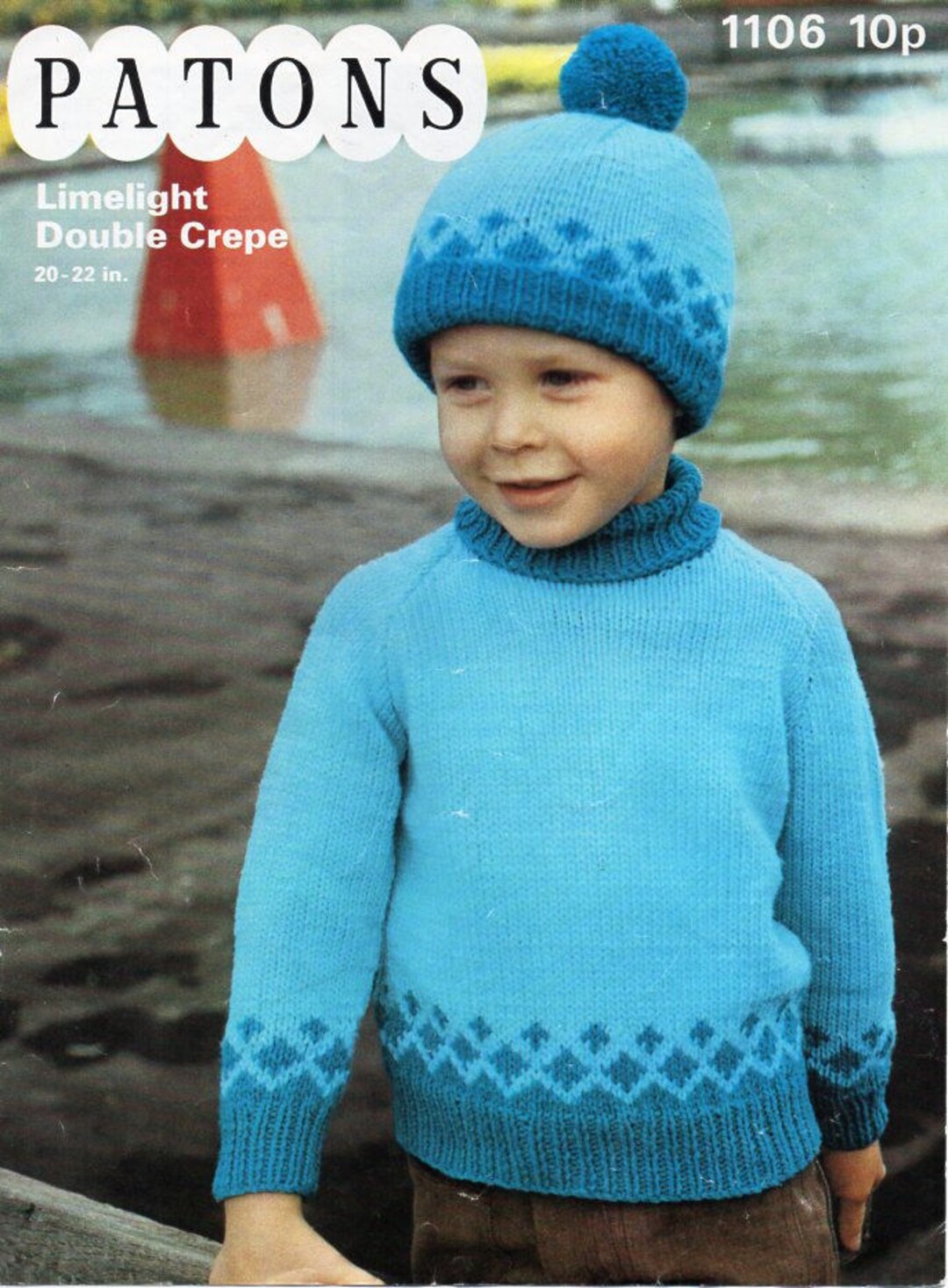 Vintage Baby Fair Isle Sweater Hat Knitting Pattern Pdf Fairisle Jumper ...