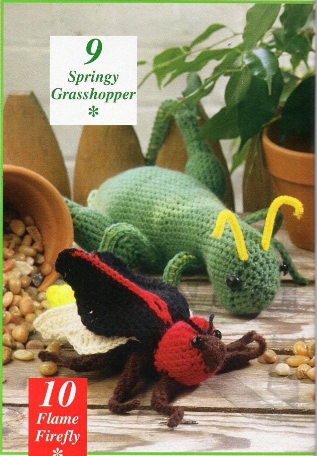 Stuffed Animals & Plushies Toys & Games Crochet PATTERN Grasshopper ...