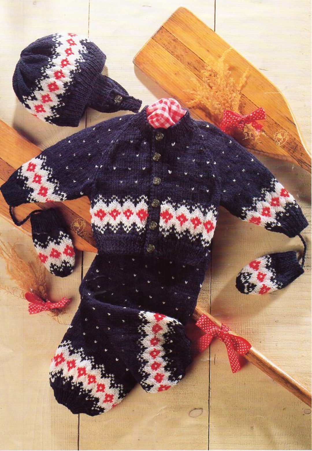 Baby Fair Isle Pram Set Knitting Pattern Pdf Baby Fairisle - Etsy