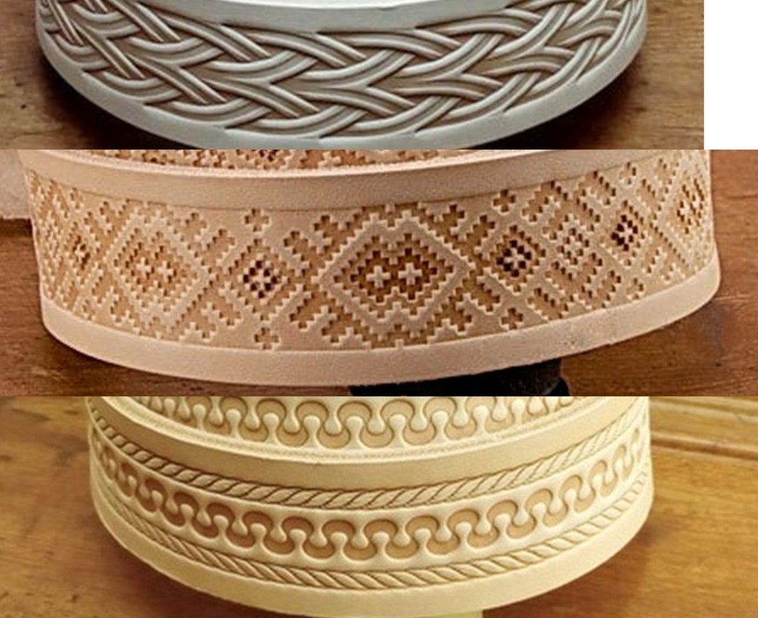 Embossed Belt Blanks. Vegetable Tanned Leather, Belt Blank. 1.5 Inches ...