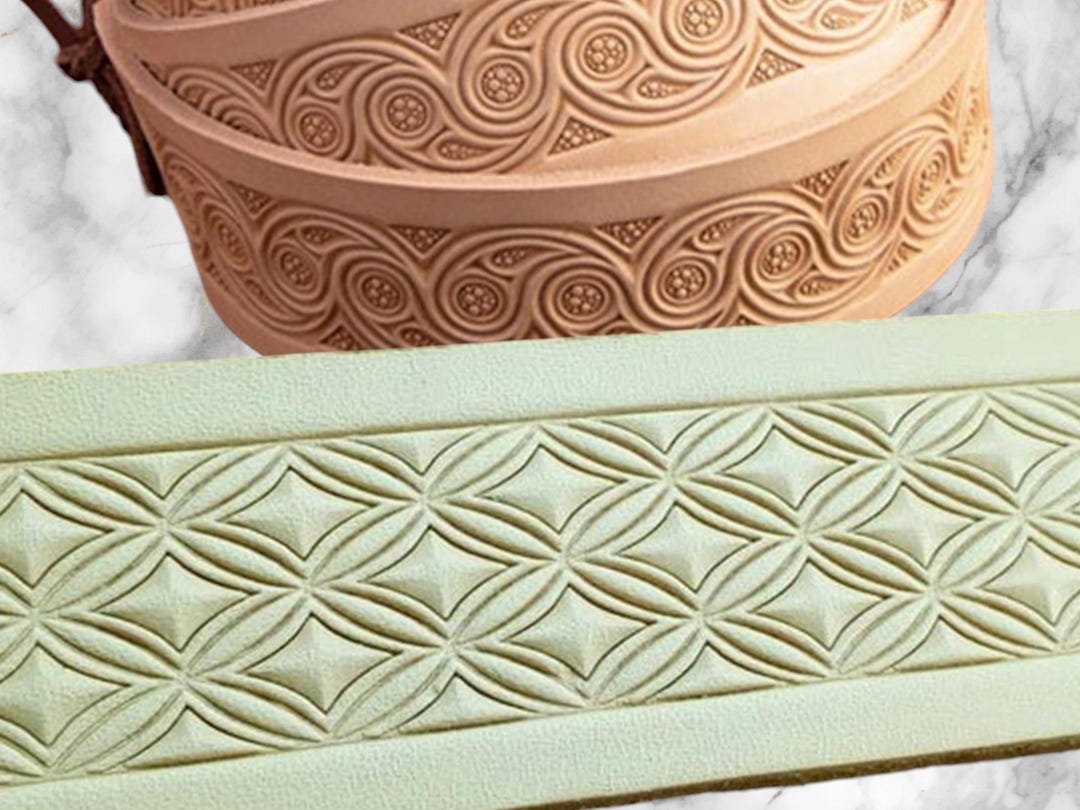 Embossed Belt Blanks. Vegetable Tanned Leather, Belt Blank. 1.5 Inches ...