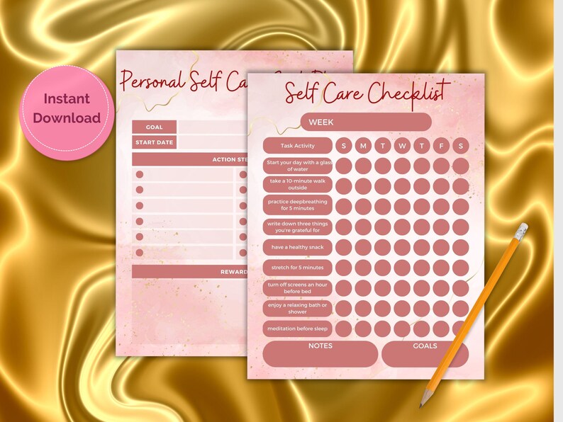 Self-care Workbook - Mindfulness Guide - Personal Planner - Journaling ...