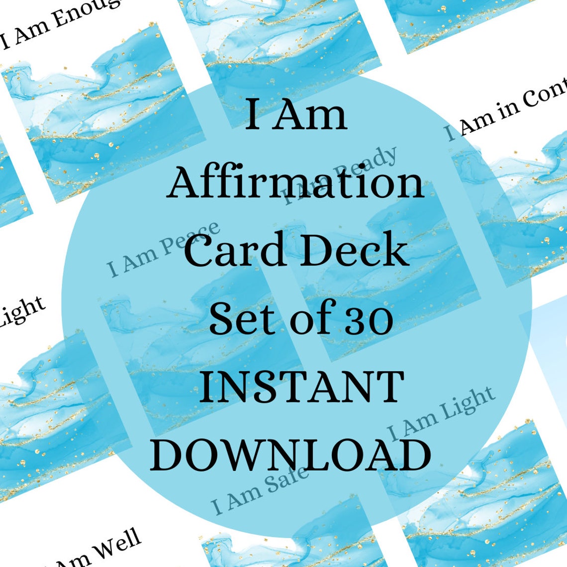 I Am Affirmation Cards Positive Affirmation Printable Cards Affirmation ...