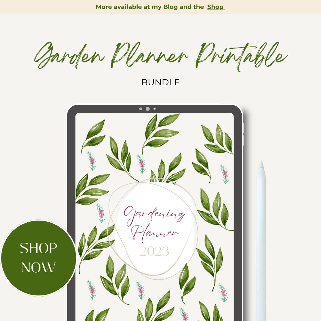 Garden Planner Printable Bundle - Etsy