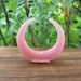 1 Pair (2 Pieces) Solid Pink Pinchers Spirals Glass - Etsy