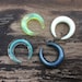 1 Pair (2 Pieces) Solid Pink Pinchers Spirals Glass - Etsy
