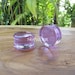 1 Pair (2 Pieces) Solid Pink Pinchers Spirals Glass - Etsy