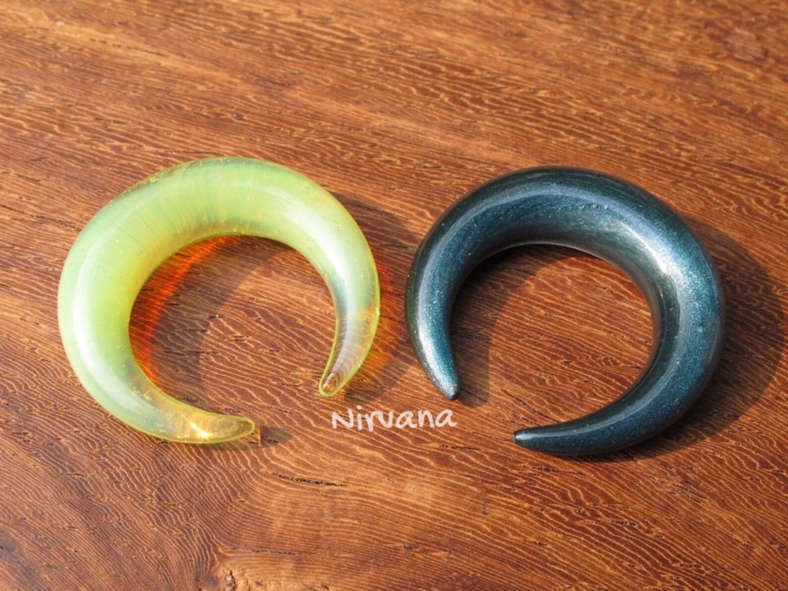 1 Pair 2 Pieces Solid Pink Pinchers Spirals Glass - Etsy