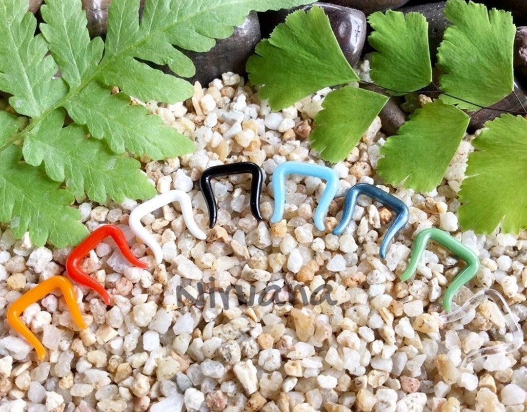 1 Pair (2 Pieces) Septum Retainers Pyrex Glass - Etsy