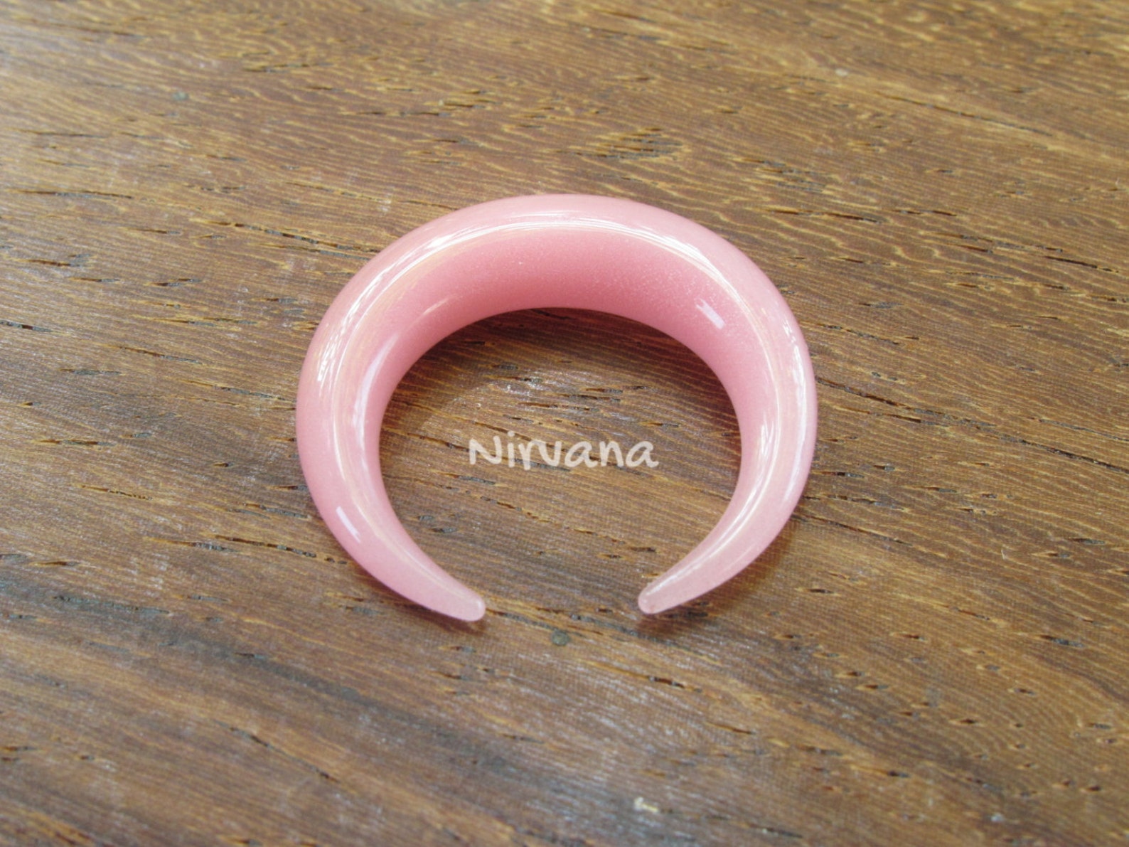 1 Pair 2 Pieces Solid Pink Pinchers Spirals Glass - Etsy