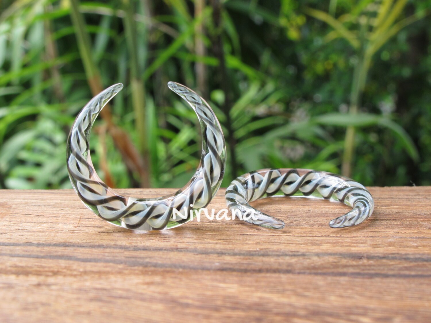 1 Pair 2 Pieces Real Silver & Black Encased Twist Pinchers - Etsy