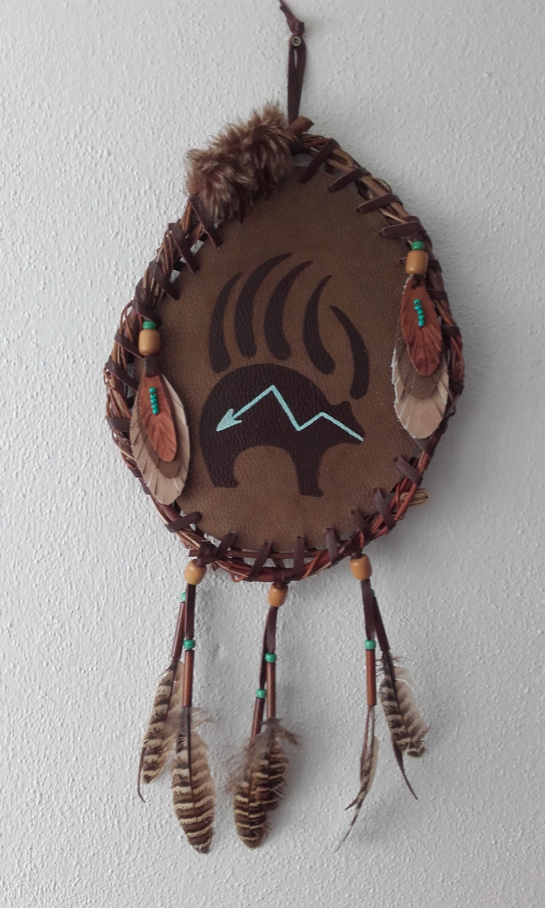 Protective Shield - Mandella Native Américan Zuni Bear Paw - Ref: M ...