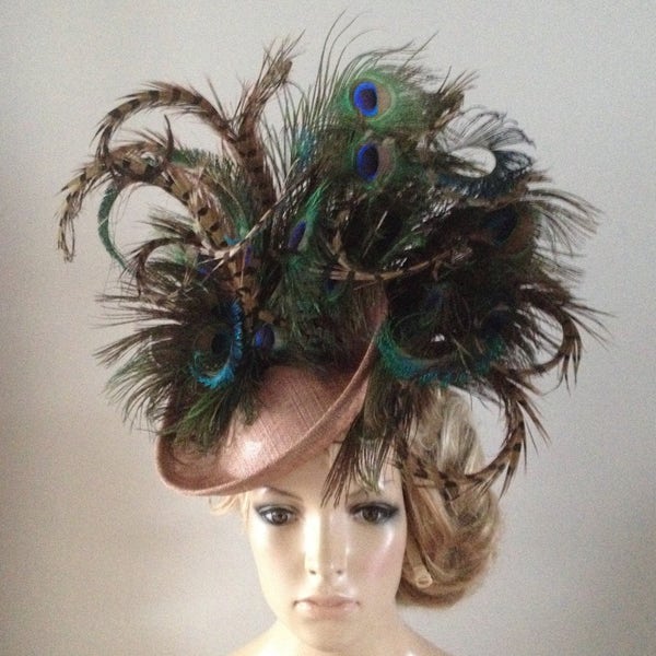 Hat With Feathers - Etsy