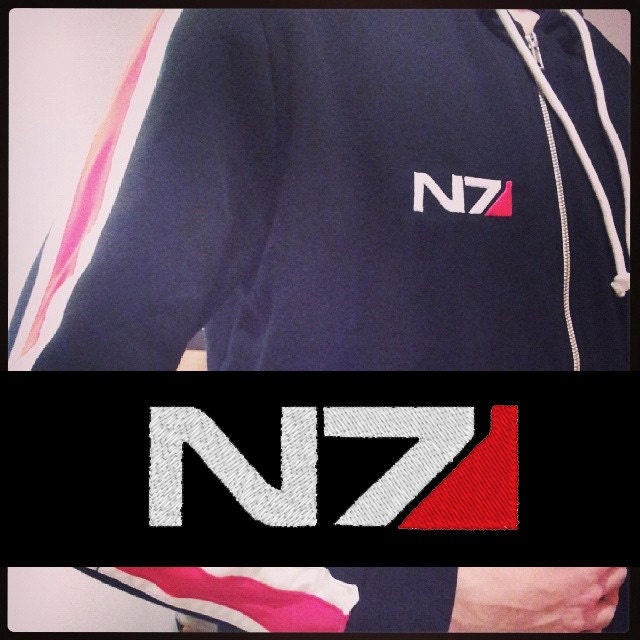 N7 Mass Effect Machine Embroidery - Etsy