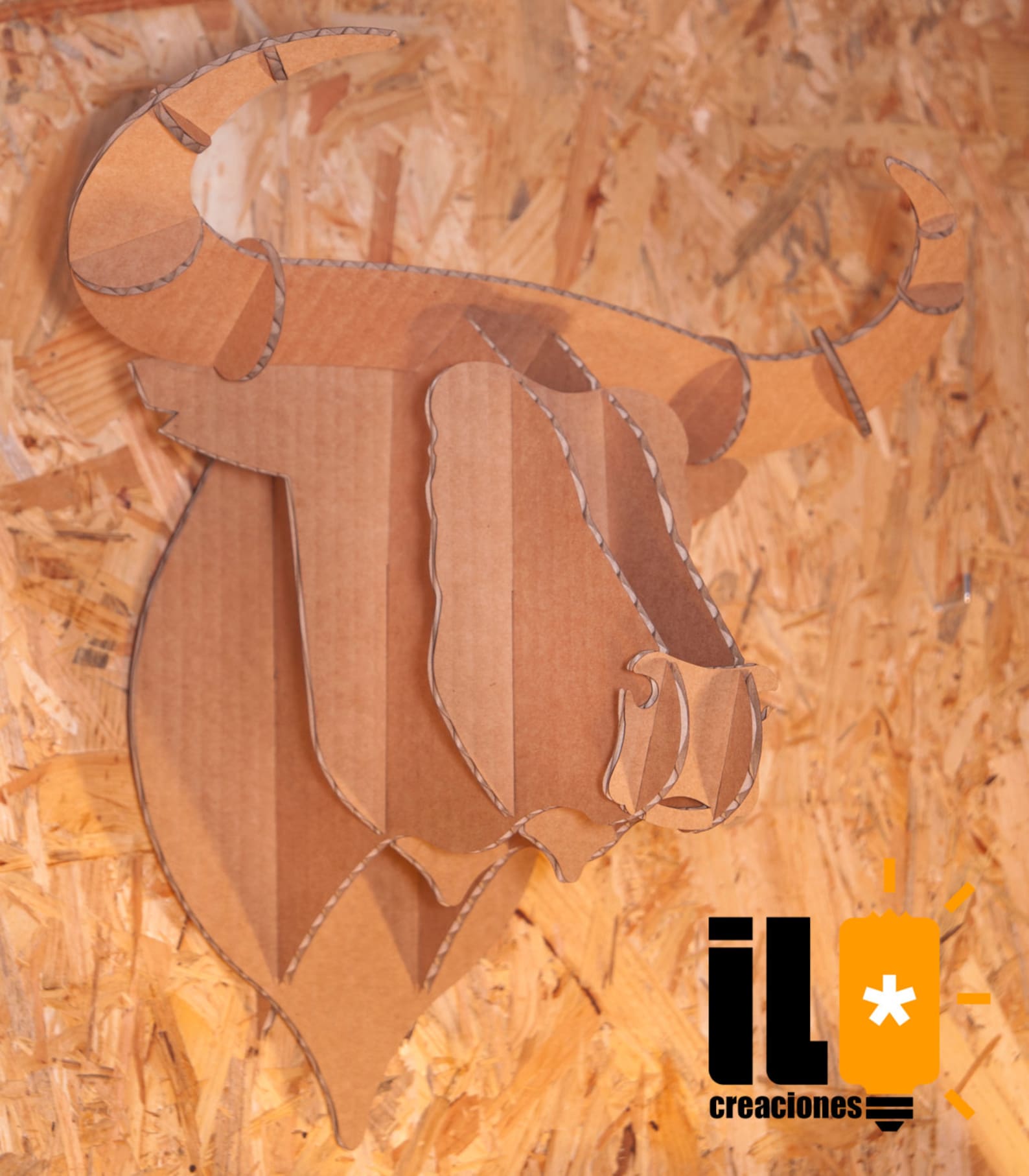 Recycled Cardboard Bull Head - Etsy