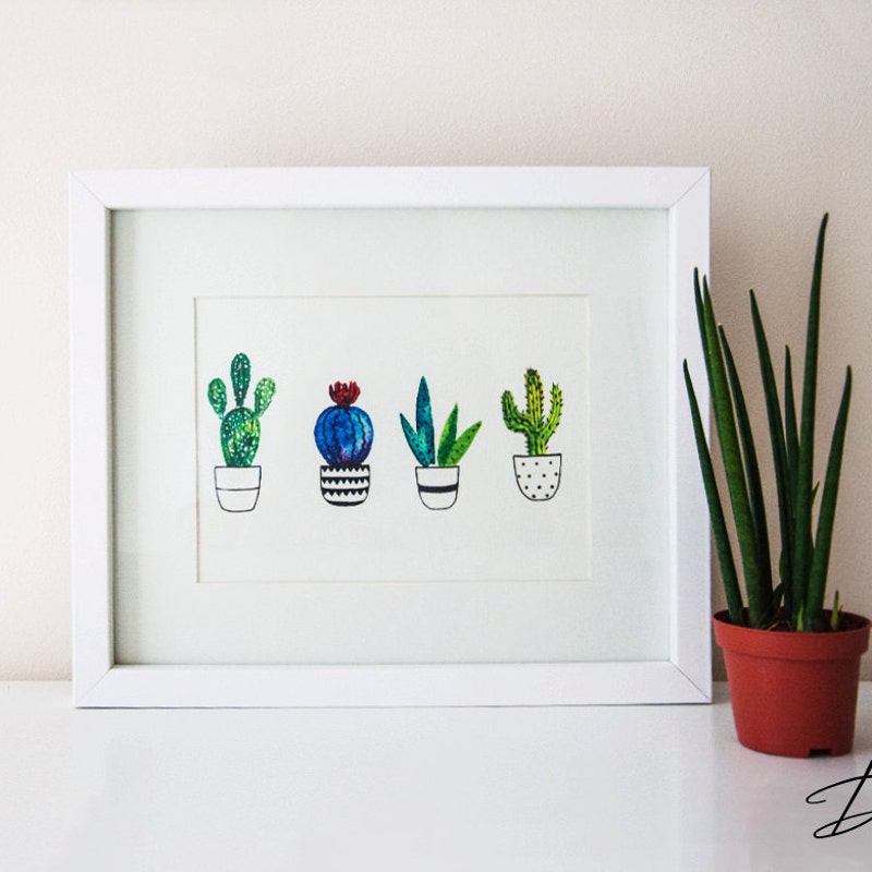 Cactus Poster - Etsy