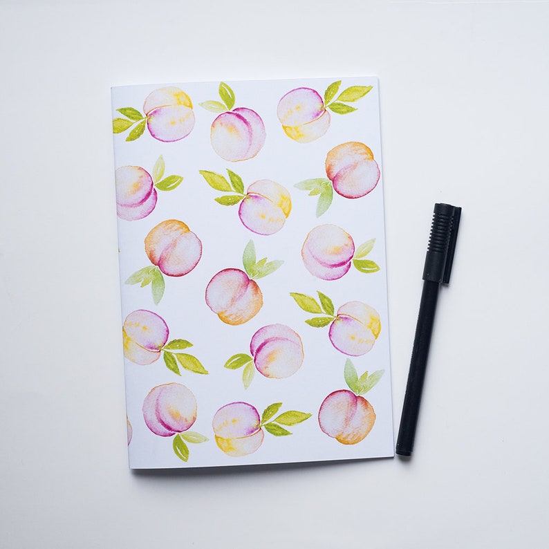 Peaches A5 Notebook With 40 Blank Pages - Etsy