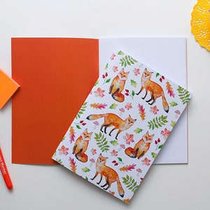 Foxes Notebook With 40 Blank Pages - Etsy