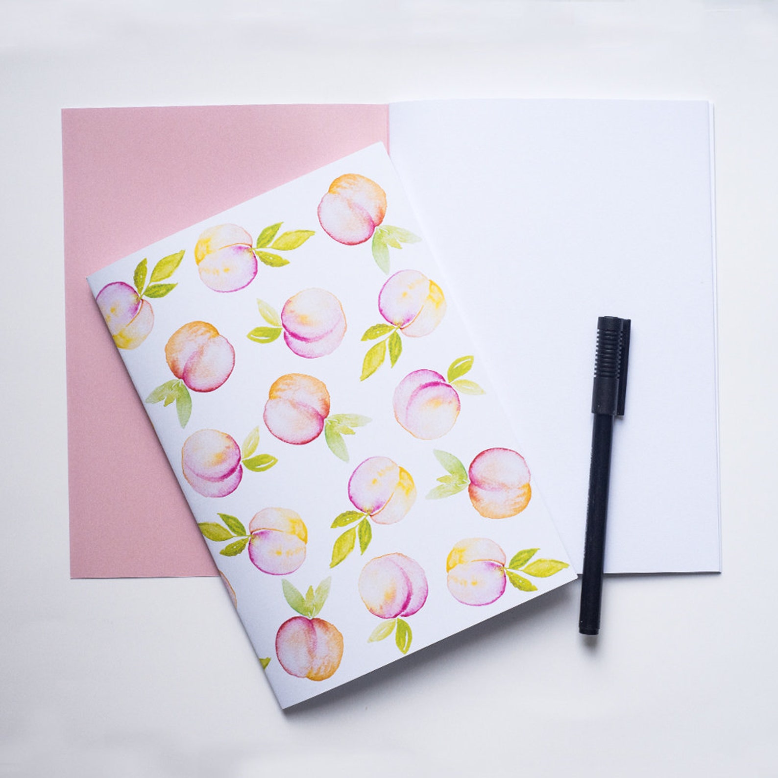 Peaches A5 Notebook With 40 Blank Pages - Etsy